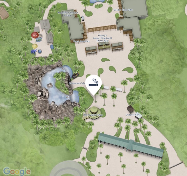 Full Map of the Smoking Areas at Walt Disney World - Notes from Neverland