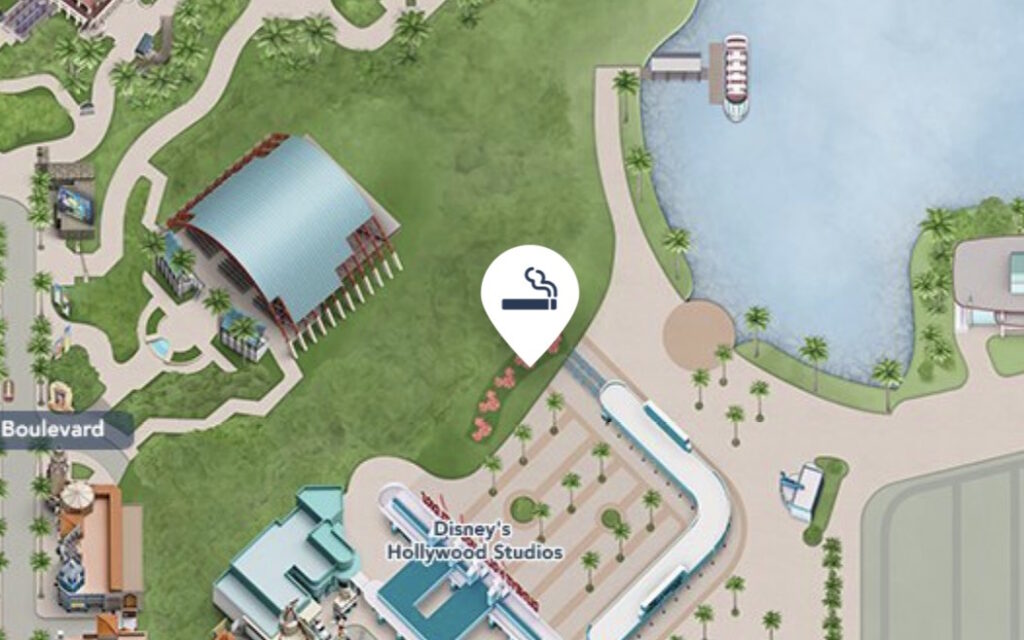 Full Map of the Smoking Areas at Walt Disney World - Notes from Neverland
