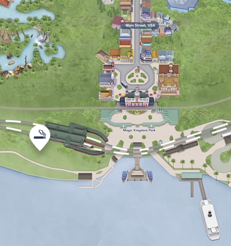 Full Map of the Smoking Areas at Walt Disney World - Notes from Neverland