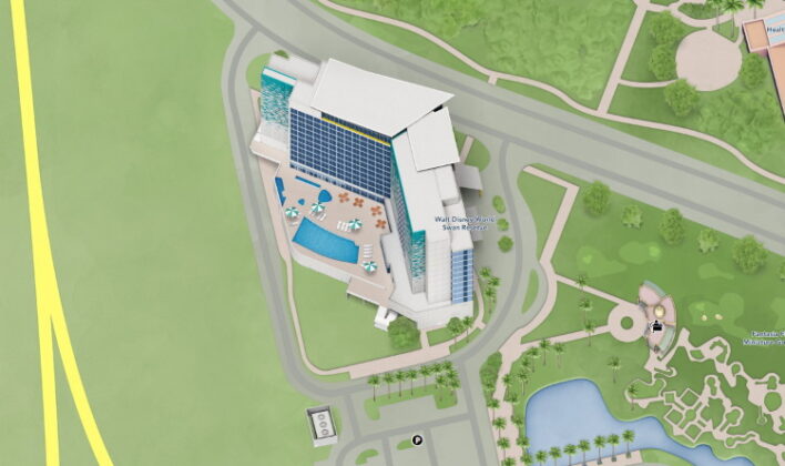 Swan Reserve hotel added to the Walt Disney World map - Notes from ...