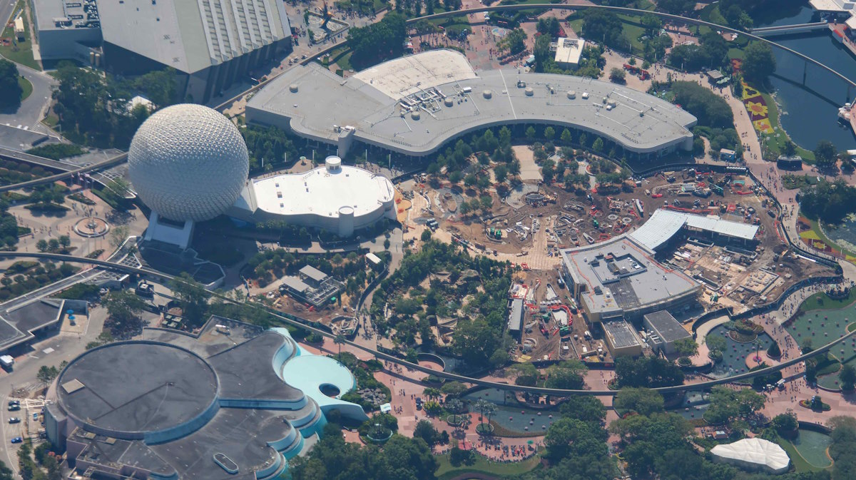 The Center of EPCOT is Still a Major Construction Site - Notes from ...