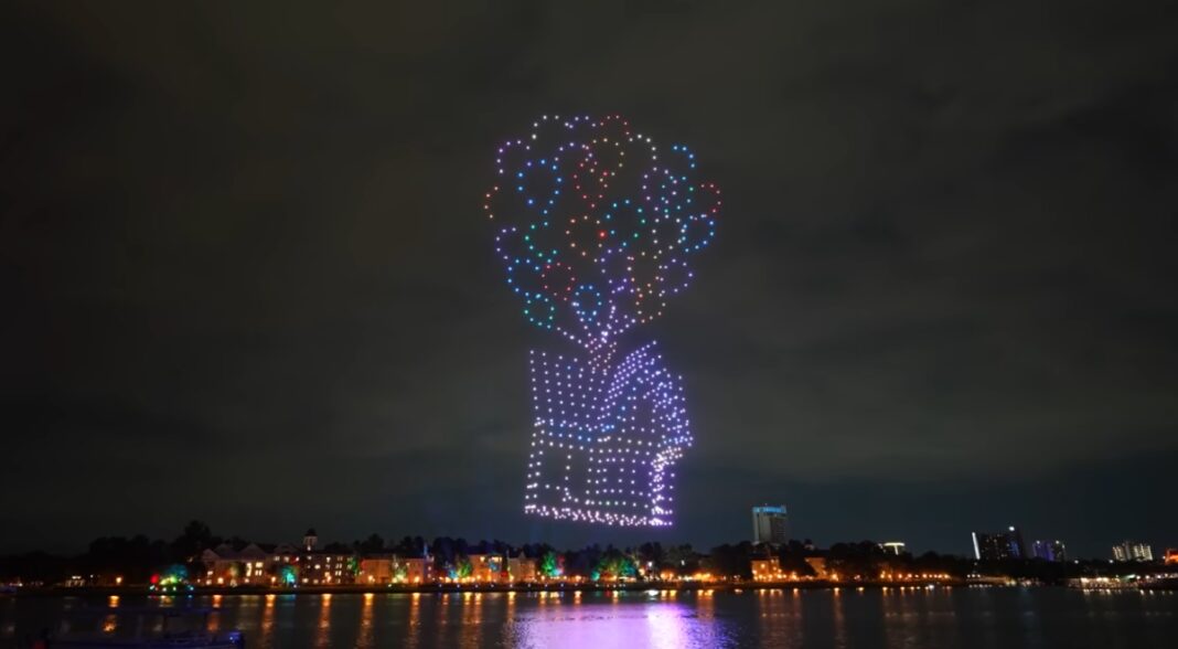 Review: 'Disney Dreams That Soar' Drone Show at Disney Springs - Notes ...