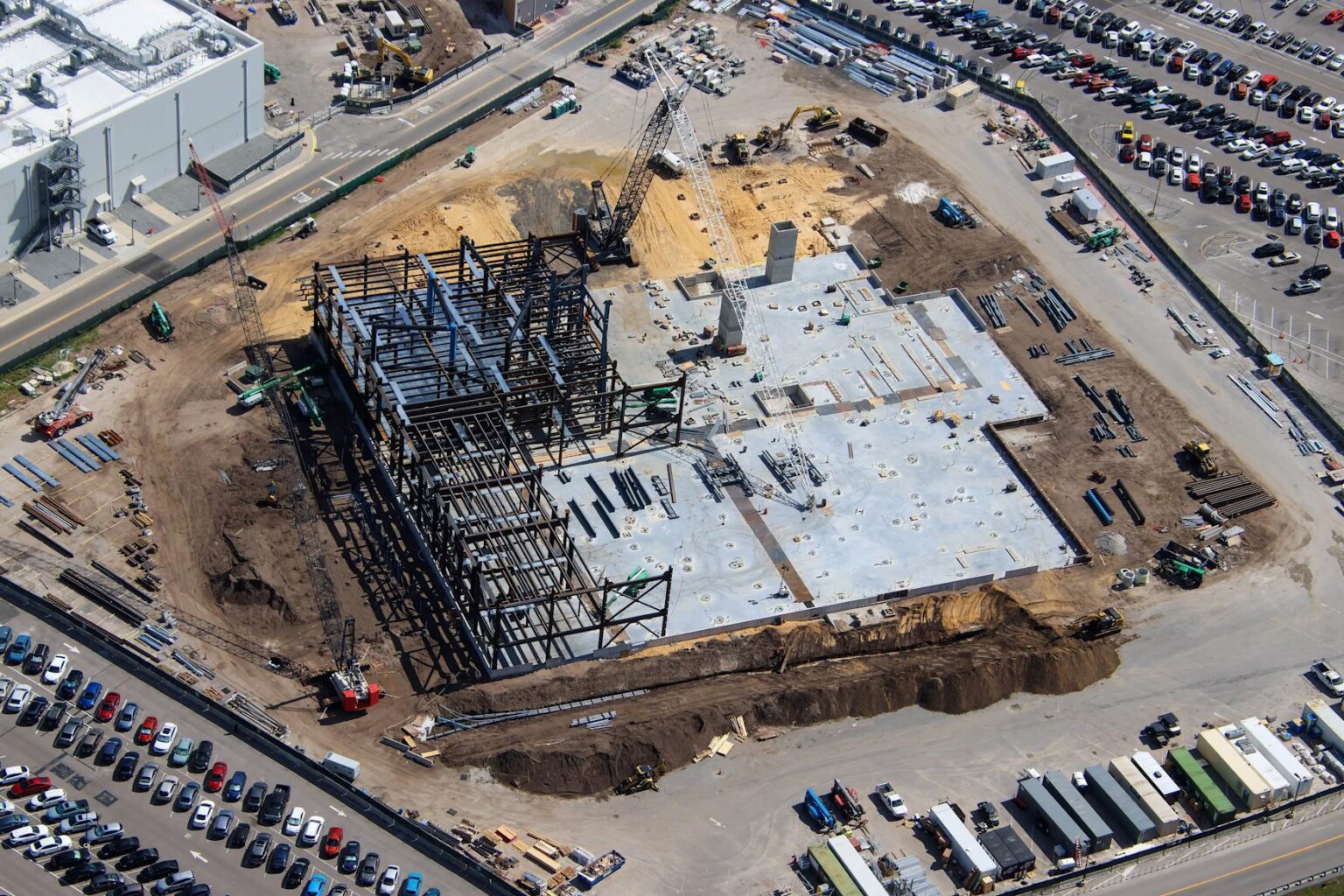 First Piece of Track Placed for Monsters Inc. Door Coaster at Hollywood ...